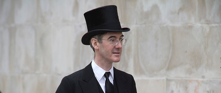 Jacob Rees-Mogg in top hat–wide shot – Scottish Socialist Voice